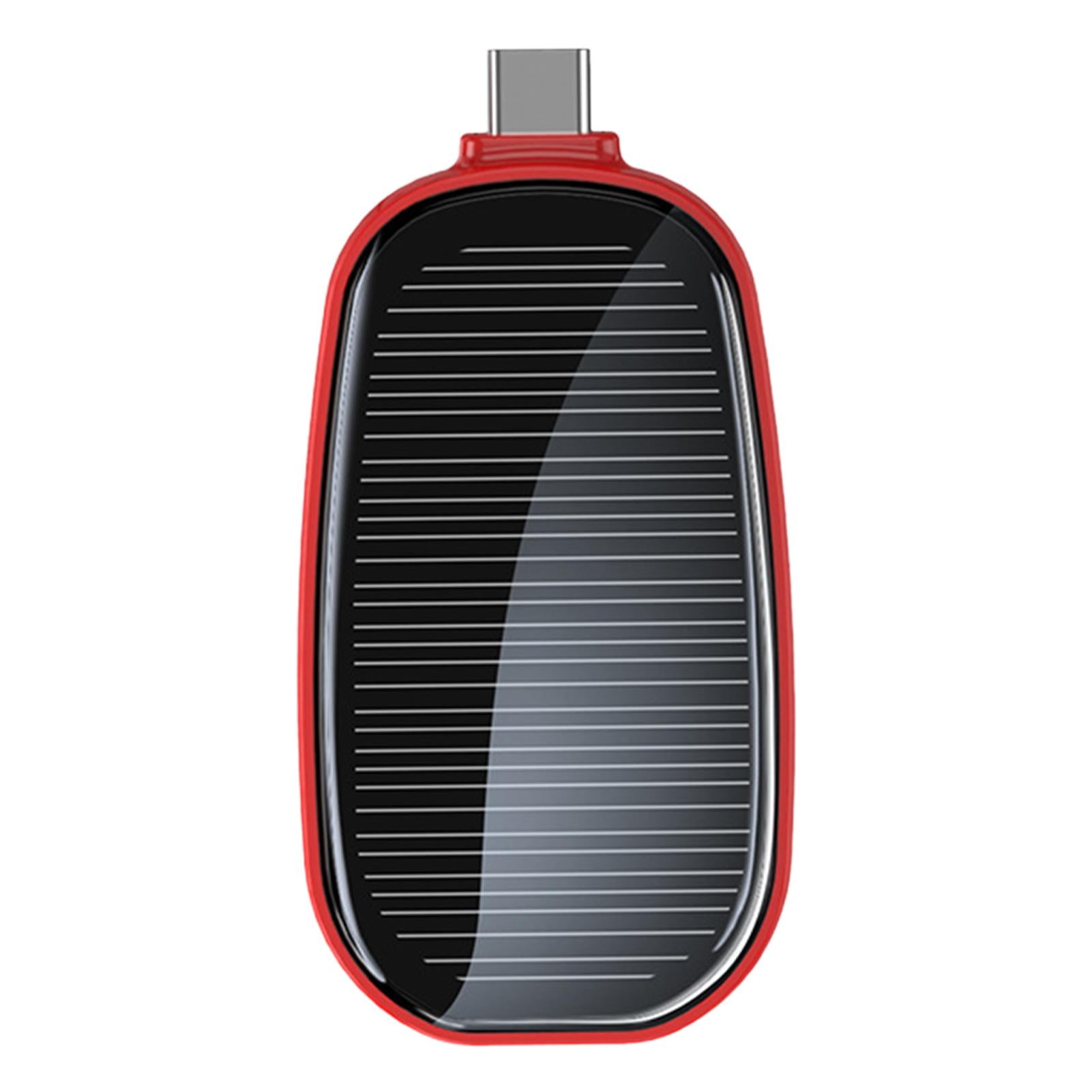 Solar Keychain Mini Power Bank Portable Powerbank Compact Phone Charger ...
