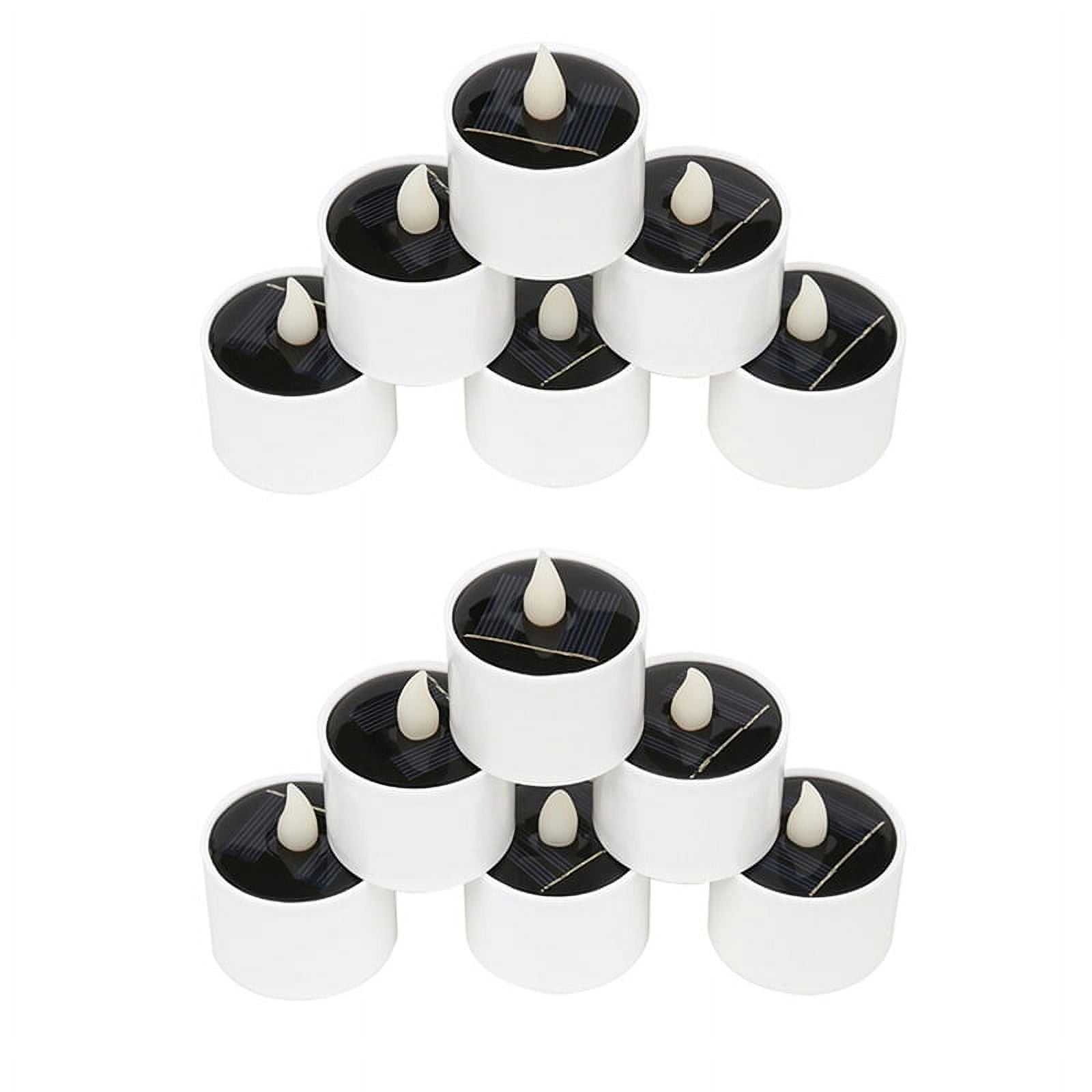 Solar LED Candles Light Outdoor Waterproof Flameless Solar Lights ...