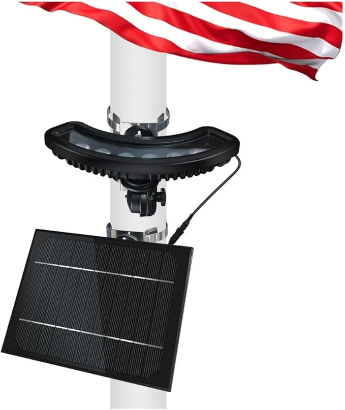 Solar LED Curved Spot Light - Ground Stake or Pole Installation - 6 ...