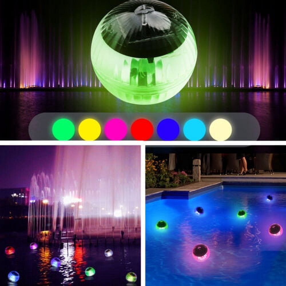 Solar LED Floating Lights For Outdoor Garden Pond Swimming Pool ...