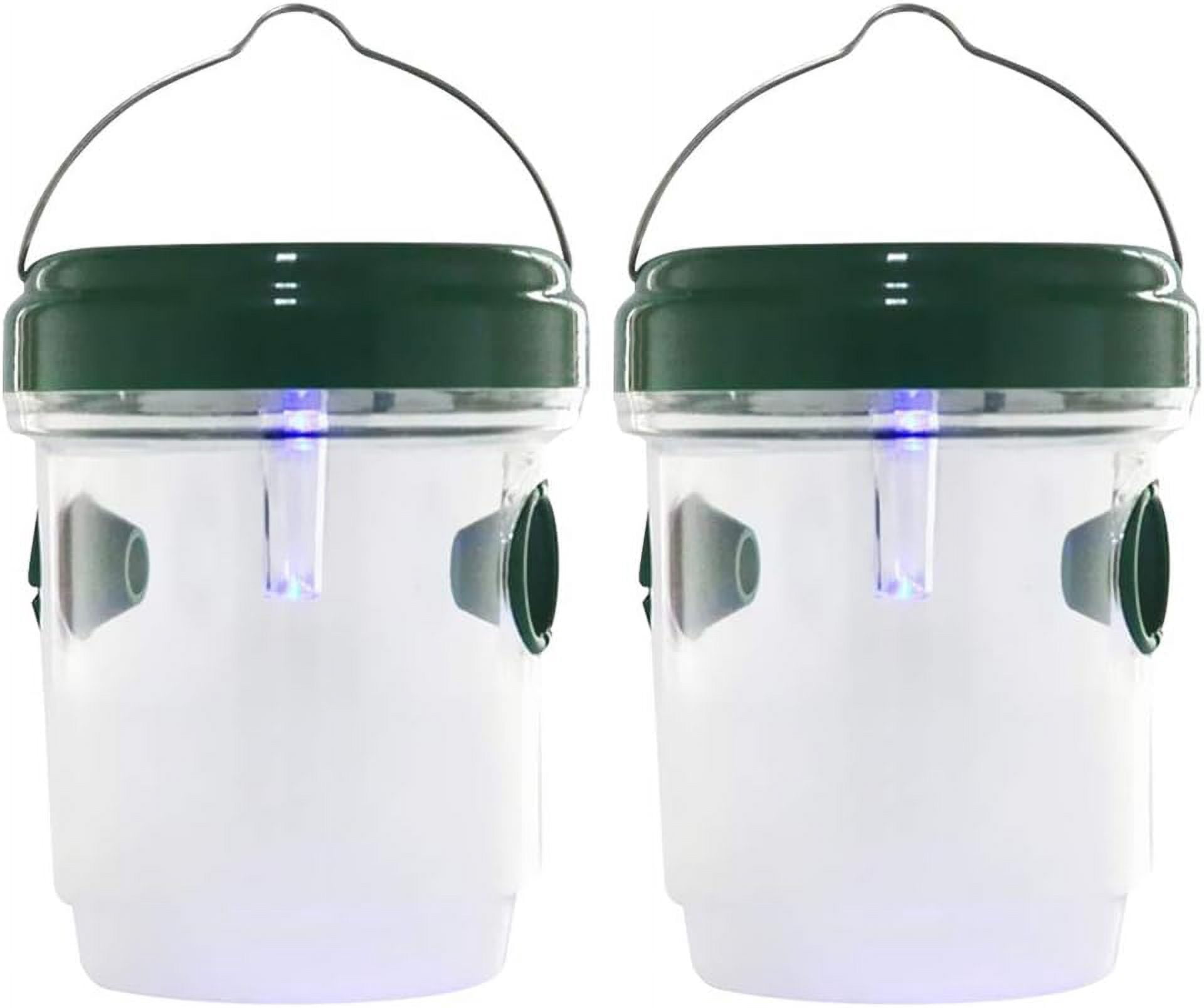 Solar LED Fly Traps - 2 Pack Wasp Mosquito Bees Yellow Jackets ...