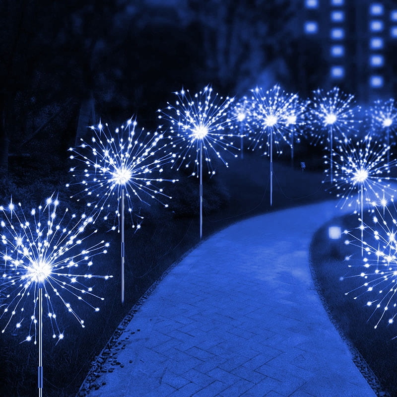 Solar LED Garden Lamp with Firework Effect, Waterproof Aerial ...