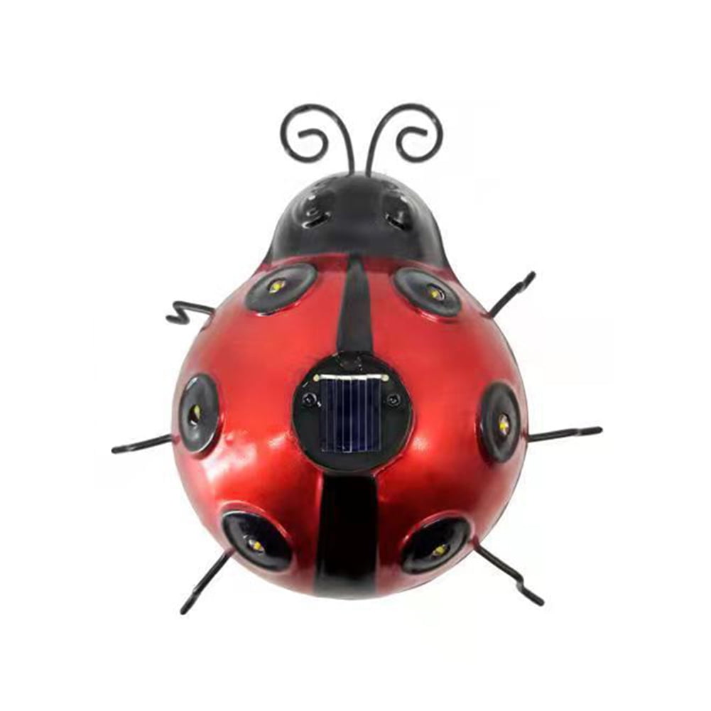 Solar LED Ladybugs Lights Waterproof IP65 Outdoor Yard Art Garden ...