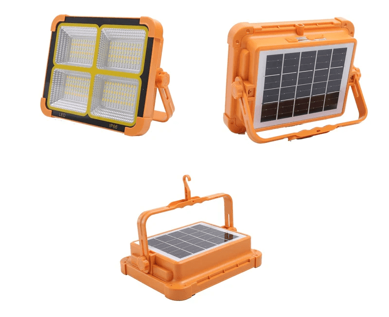 UNIWARE Solar LED Light, Compact Rechargeable Floodlight for Outdoor ...