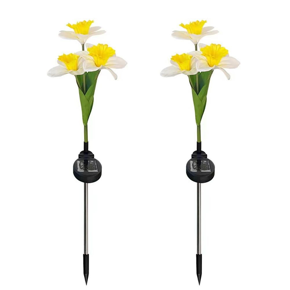 Solar LED Lighted Daffodil Decorative Garden Stakes LED Sprite Light↗ ...