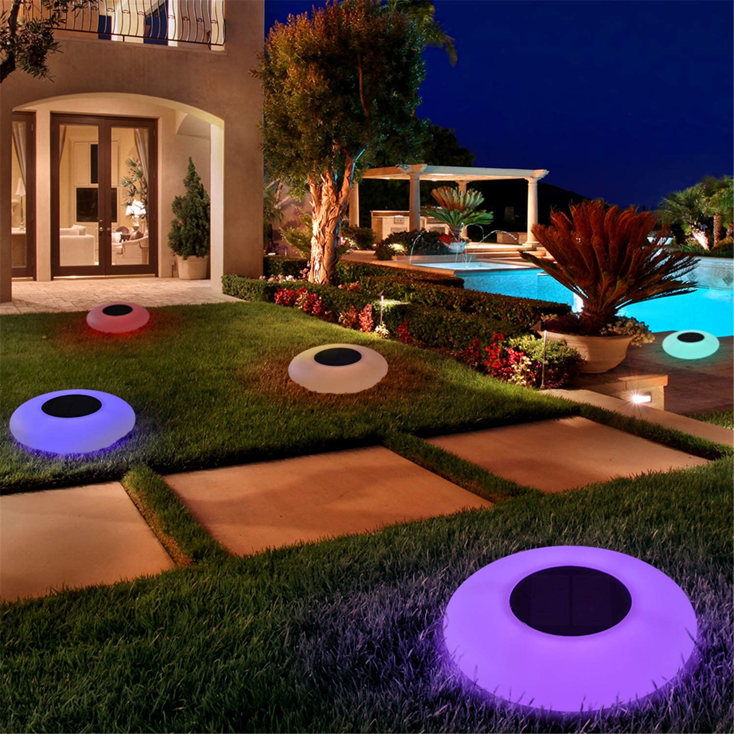 Solar LED Lights Inflatable,Swimming Pool Light Solar Floating Light ...