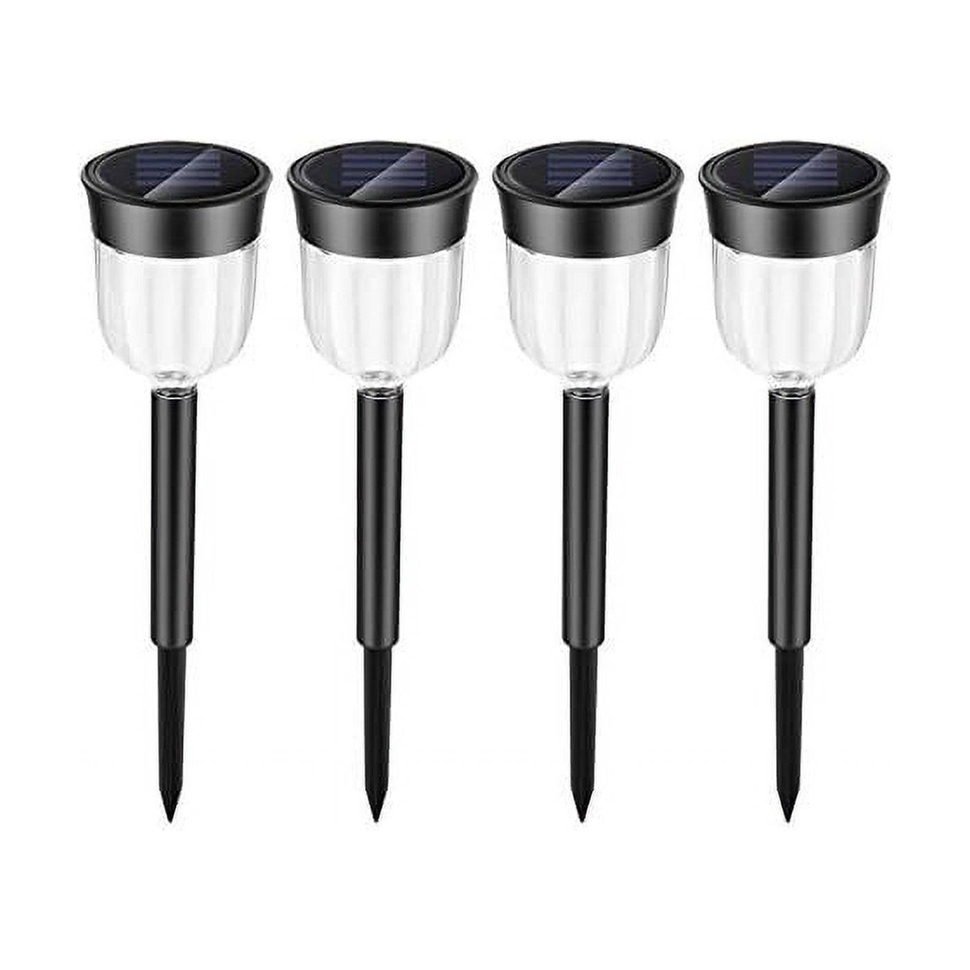 Solar LED Pathway Lights 4 PACK Outdoor Path Light Yard Garden Walkway ...