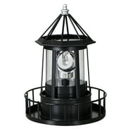 Maple Lane Creations Solar Powered Lighthouse, Rotating Outdoor Garden ...