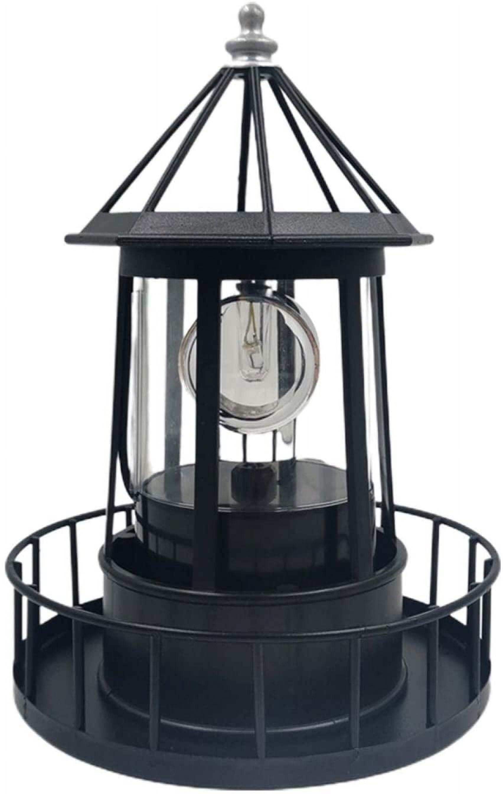 Solar LED Rotating Lighthouse Light,Waterproof LED Solar Garden Lights ...