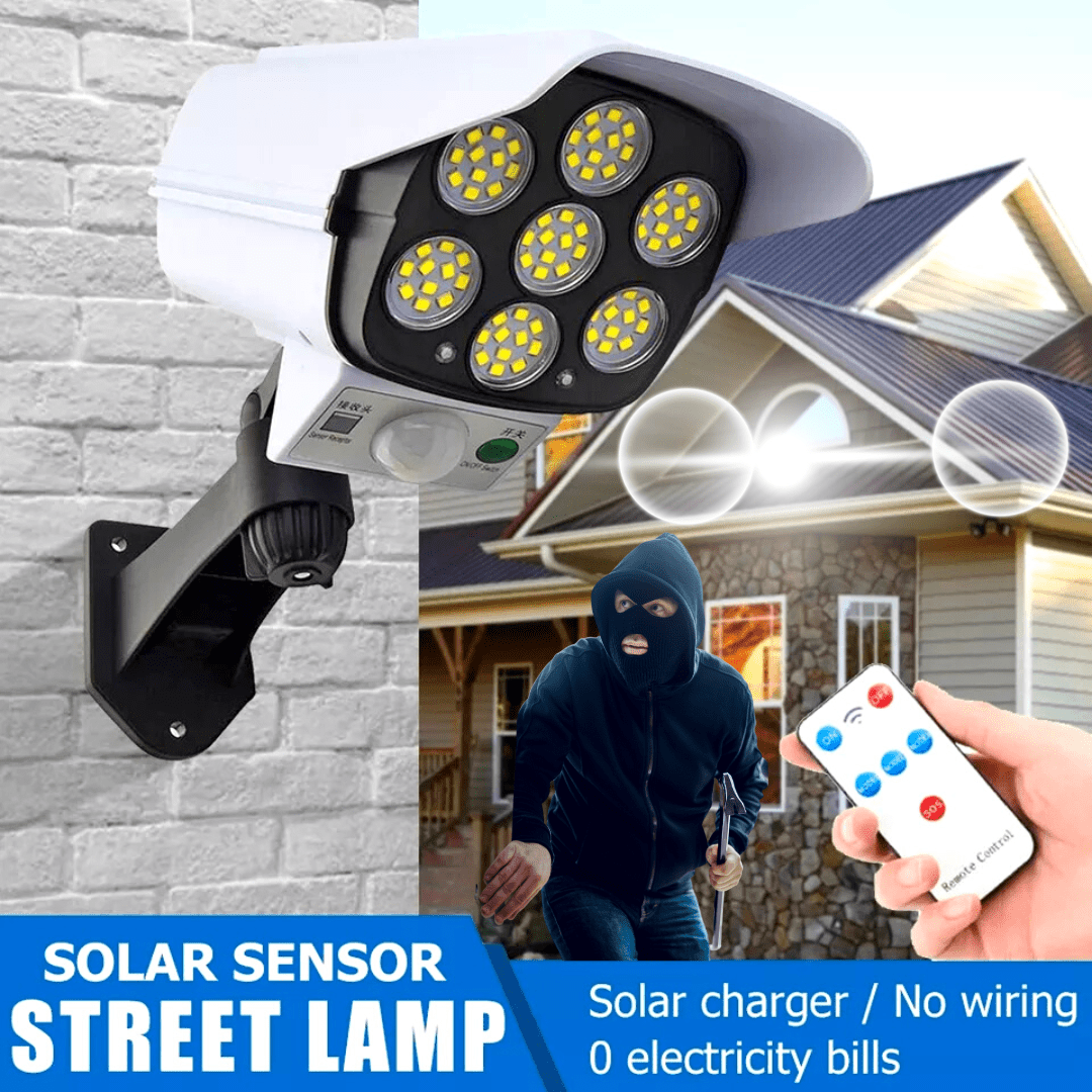 Solar LED Spot Light Motion Detection Wall Outdoor for Backyard Garden ...