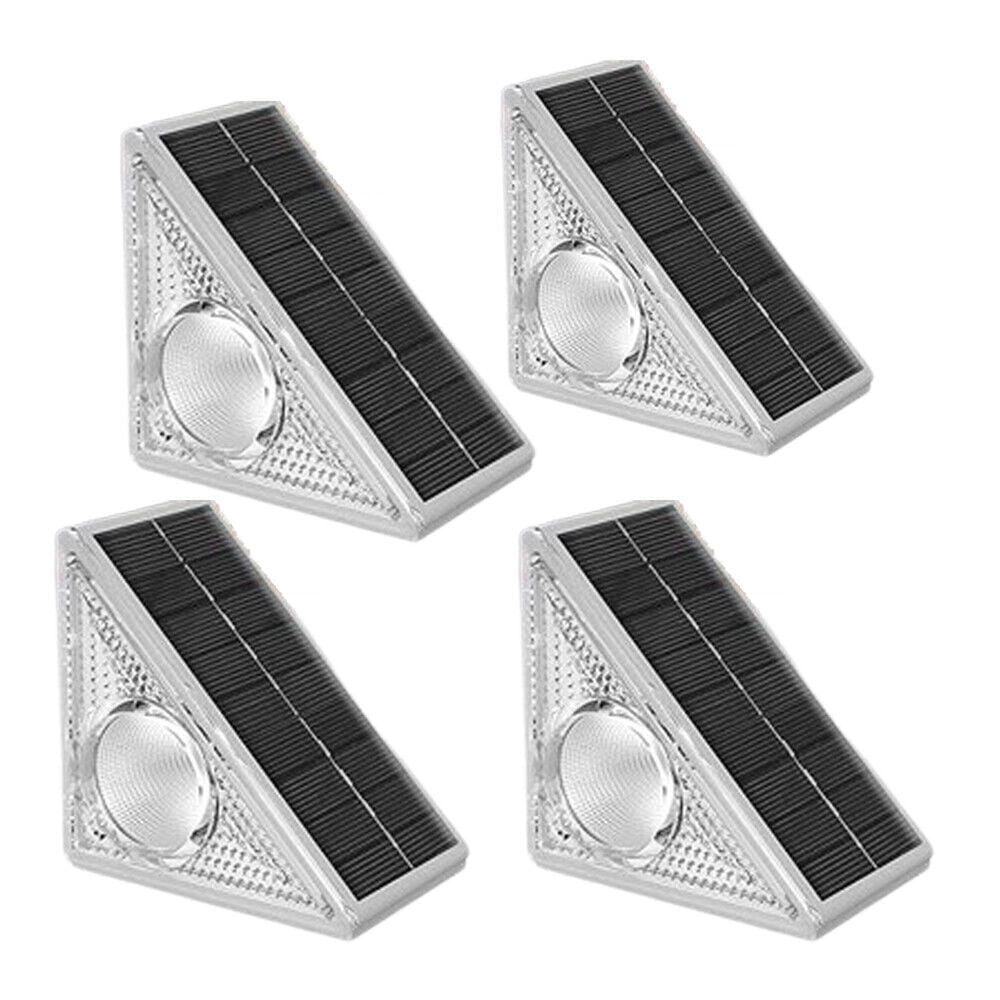 Solar LED Stair Step Lights Garden Pathway Stairway Deck Fence Lamp ...