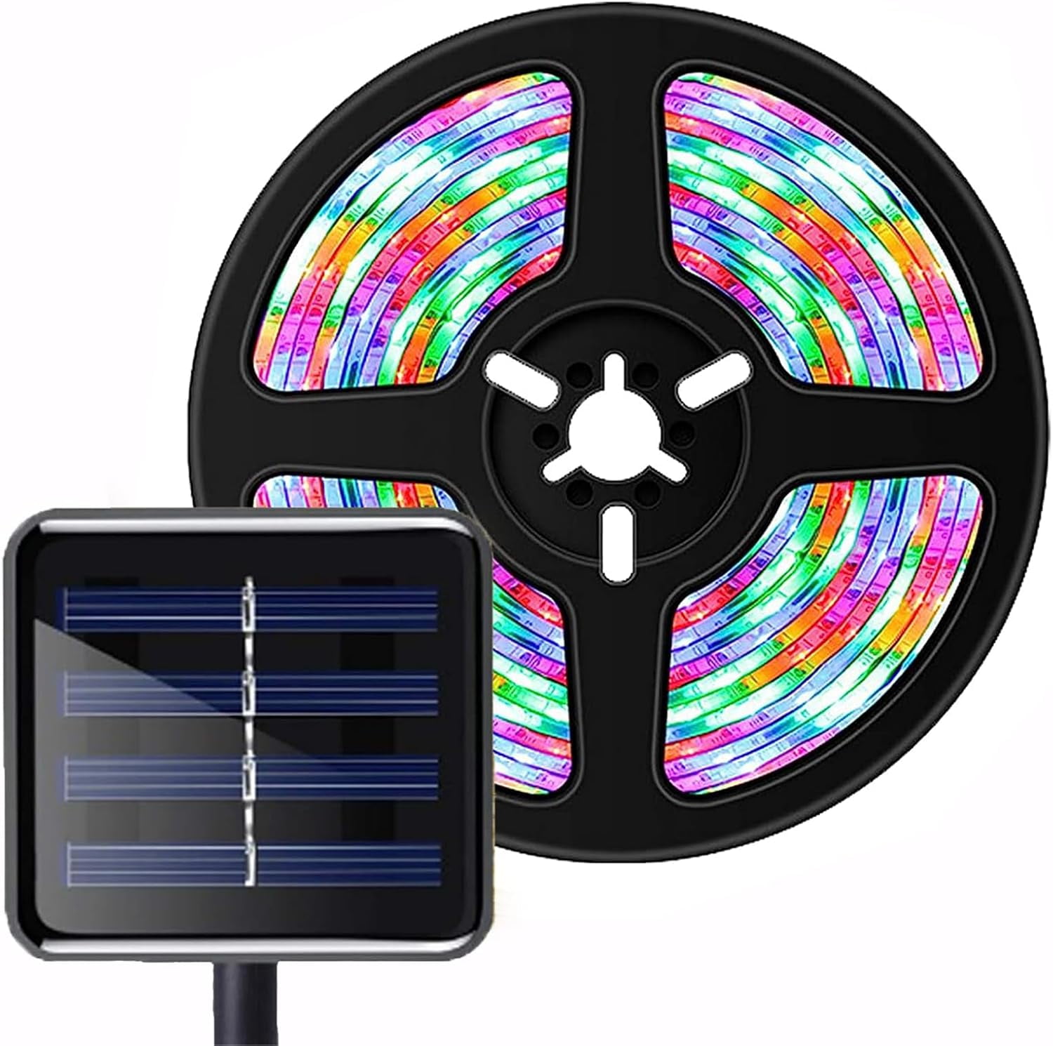 Solar LED Strip Lights Outdoor, 5m 90 LED Flexible Light Strip ...