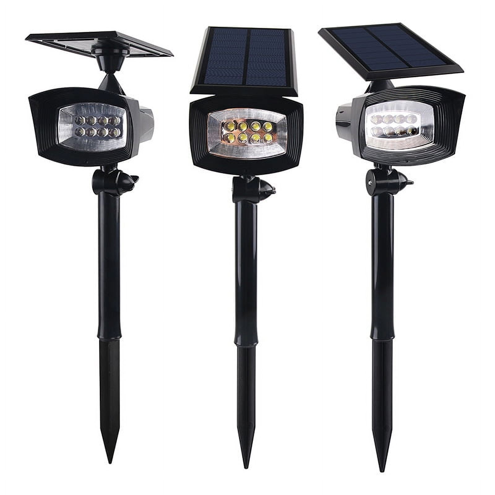 Solar LED spotlight, outdoor waterproof, dual-use, plug-in lamp, wall ...