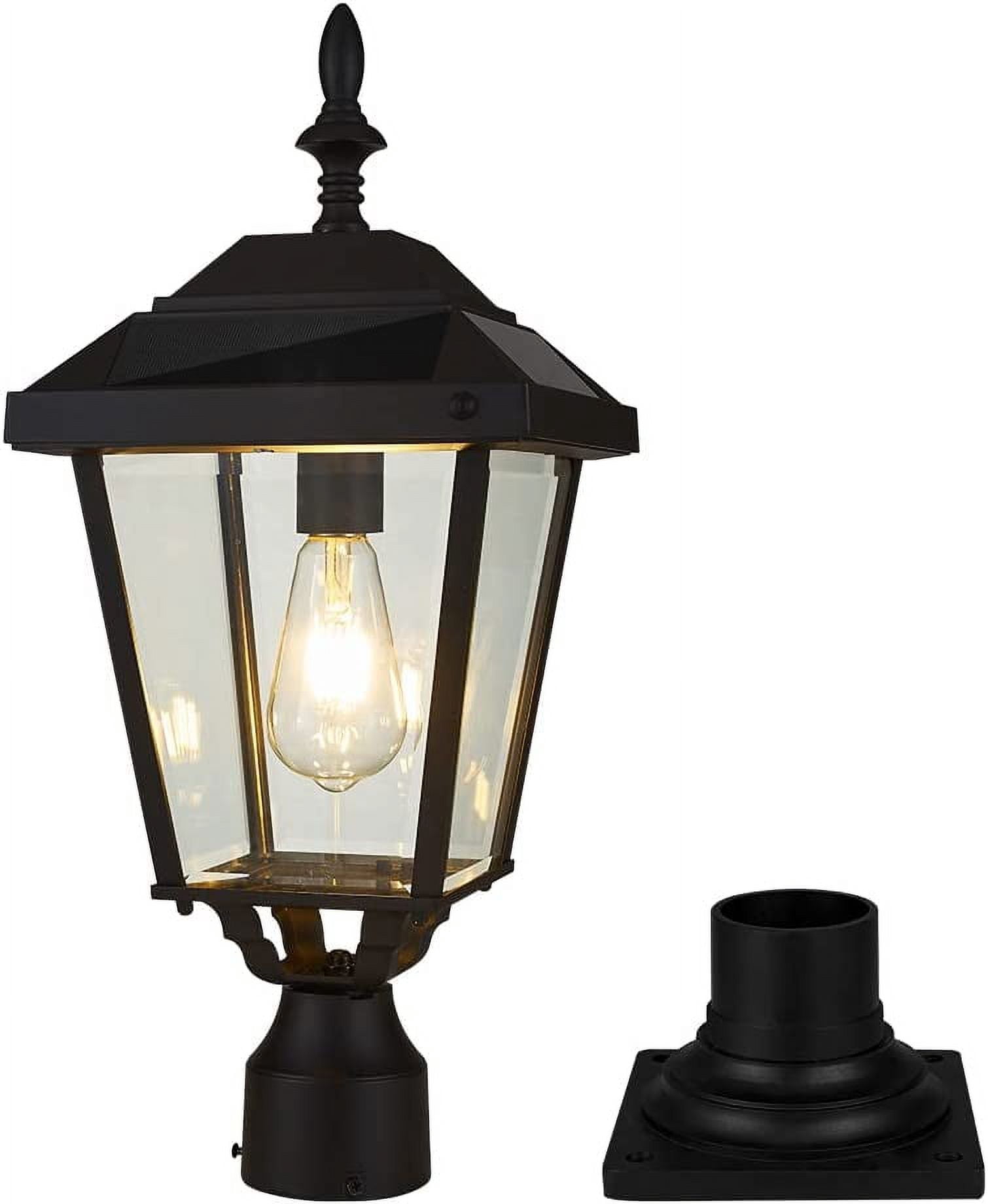 Solar Lamp Post Light Outdoor Waterproof,Solar Post Light Outdoor with ...