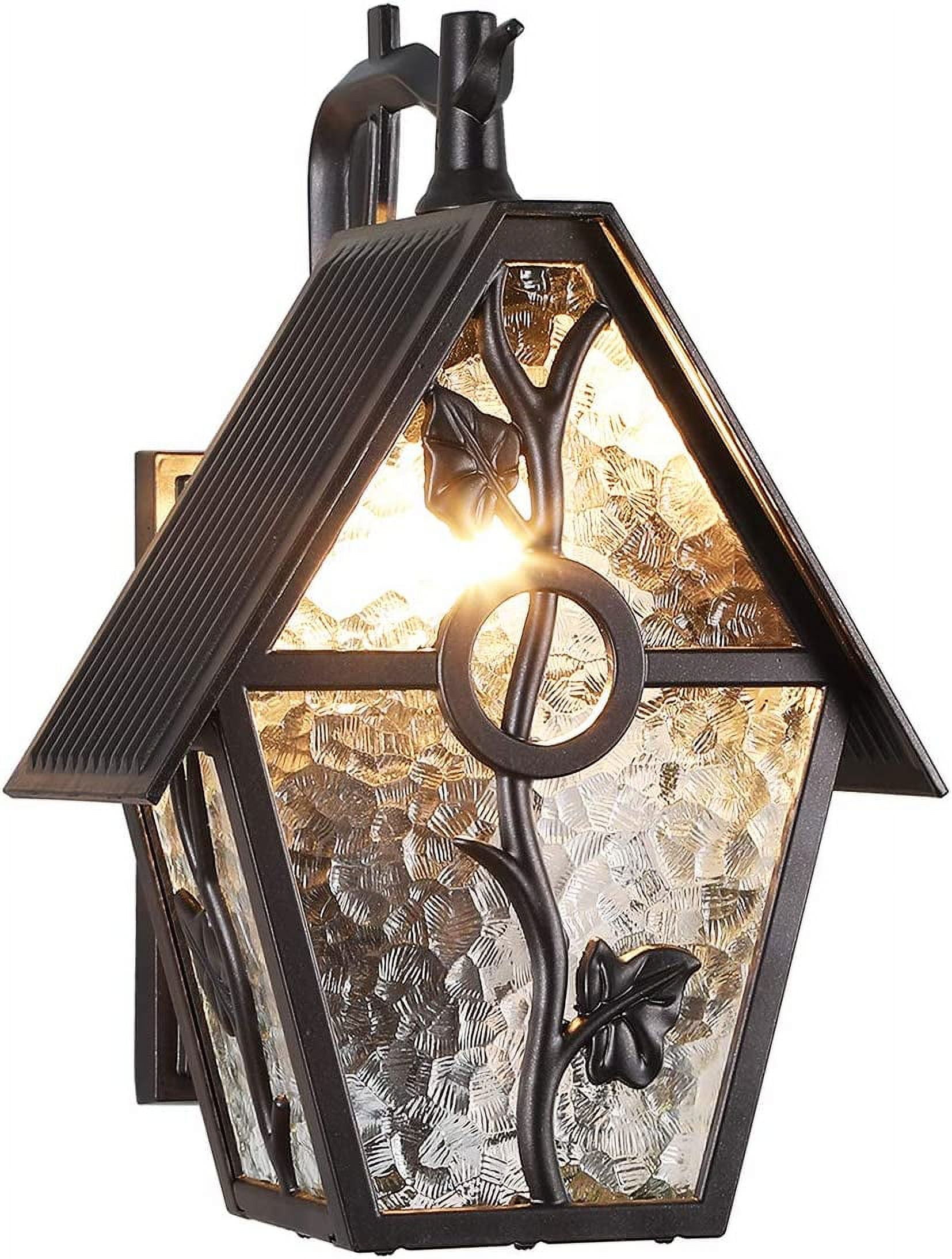 Solar Lamp Post Lights for Outdoor with Pier Mount Base, Dusk to Dawn ...