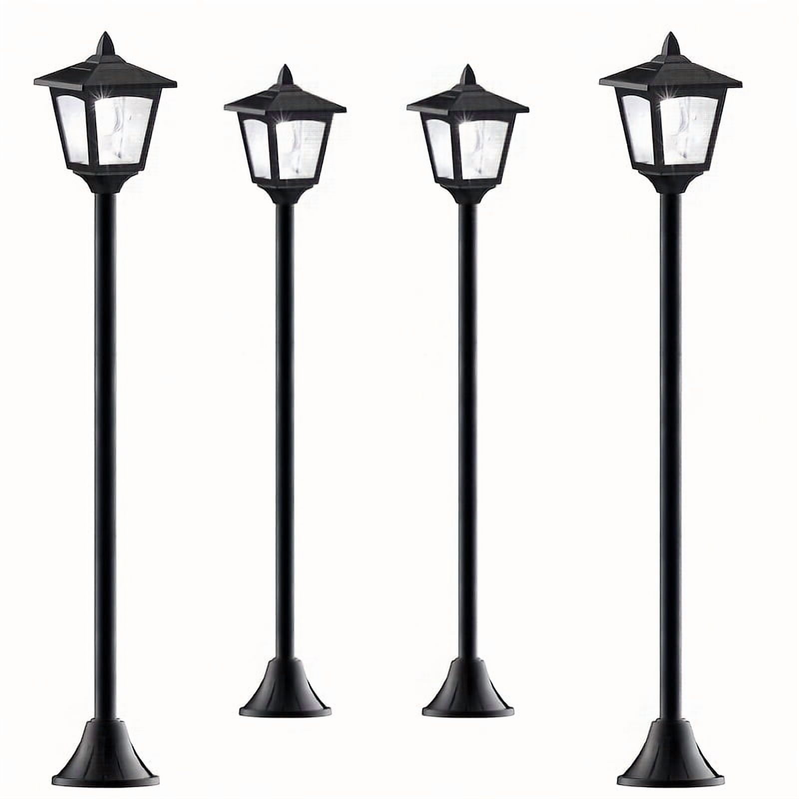 [Solar Lamp Post] Solar Powered 40" Vintage Street Lamp Post Lights ...