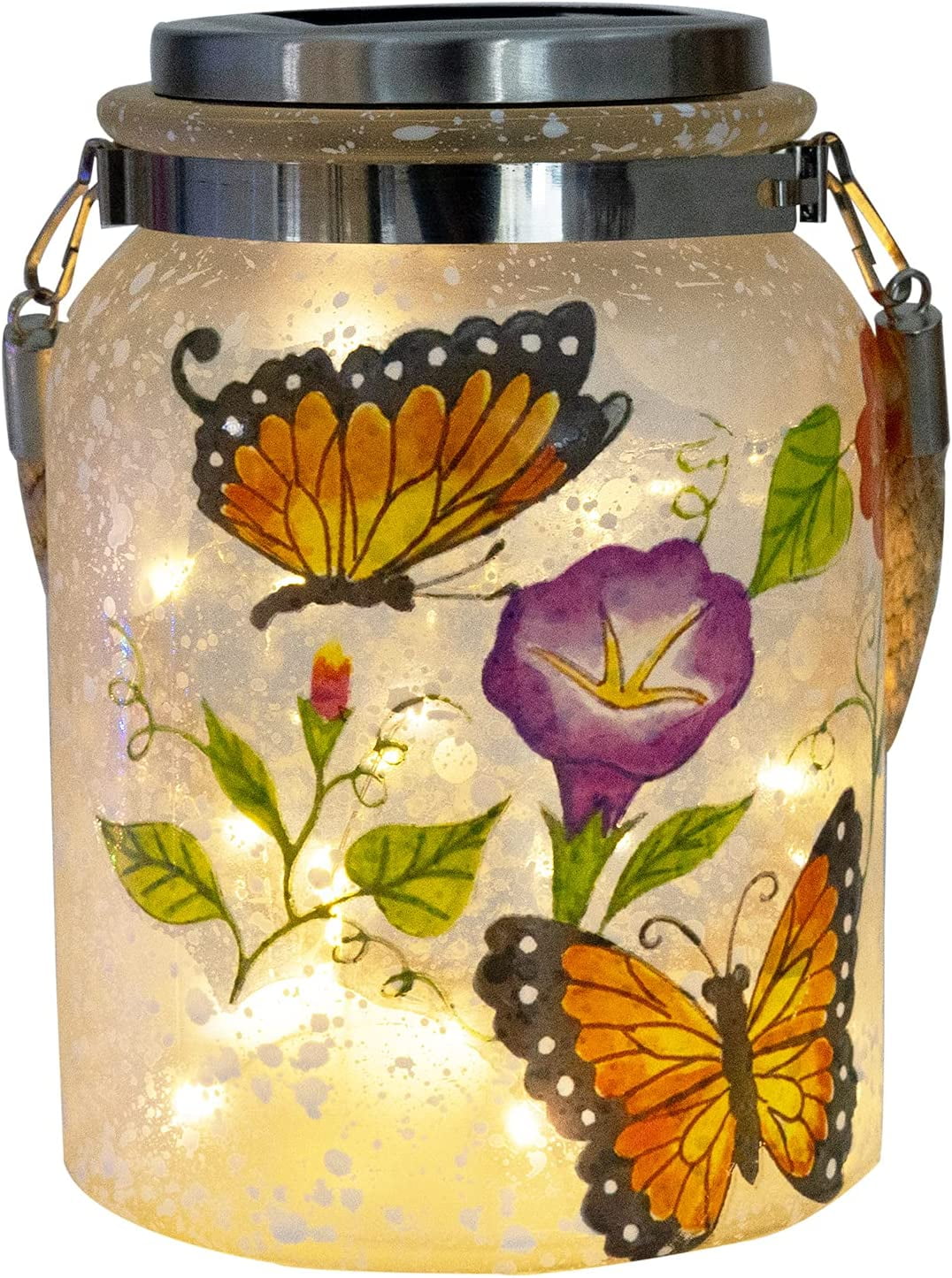 Solar Lantern Butterfly Fairy Lights, Birthday Xmas Gifts, Waterproof ...