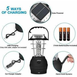 Solar Lantern, Camping Lamp LED Ultra Bright, 2 Adjustable Light Modes ...