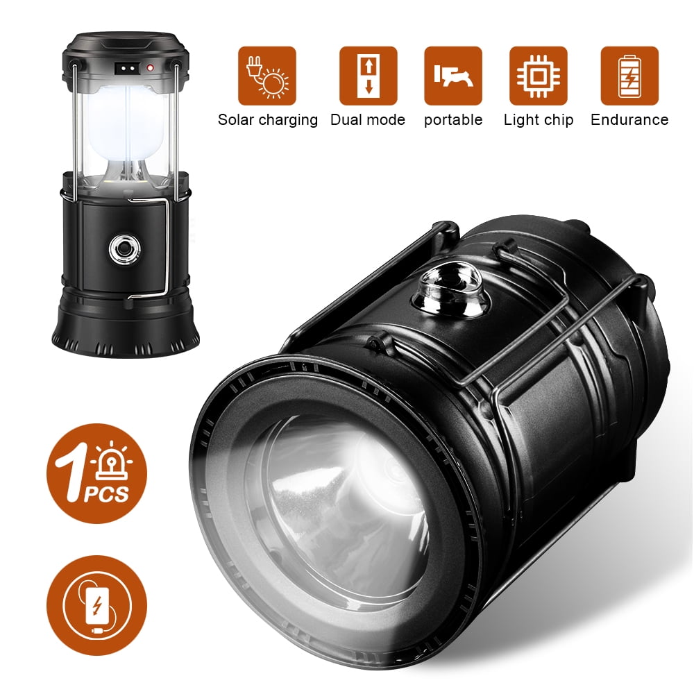 Solar Lantern Flashlights, Rechargeable Camping Lantern Led ...