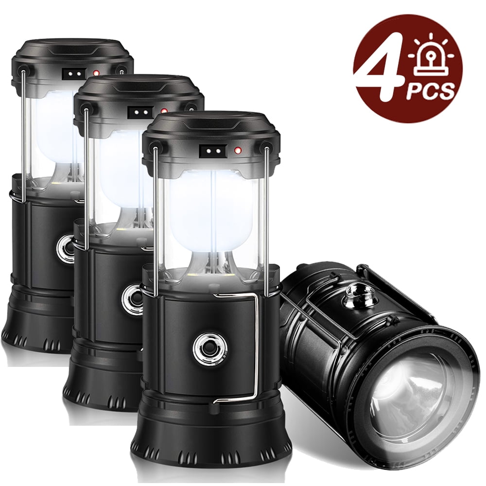 Solar Lantern Flashlights, Rechargeable Camping Lantern Led ...