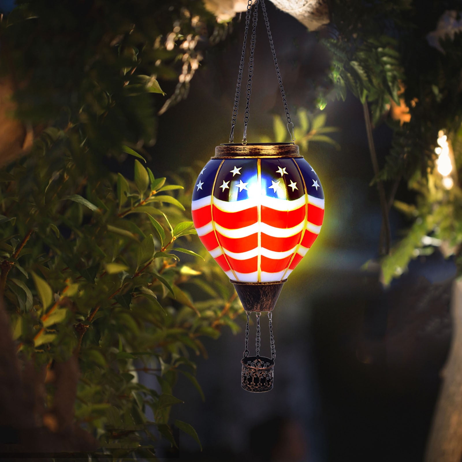 Solar Lantern Outdoor Hanging Light | Flickering Flame Effect | Solar ...