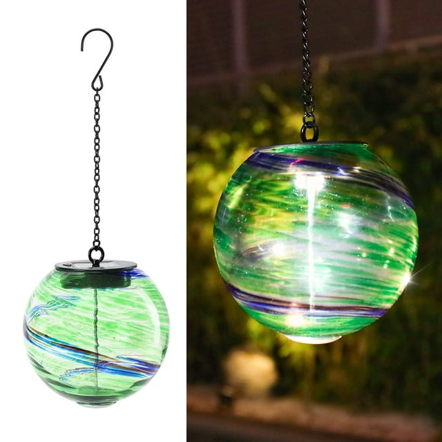 MUMTOP Solar Lanterns Mosaic Waterproof Outdoor Hanging Gazing Ball - Walmart.com