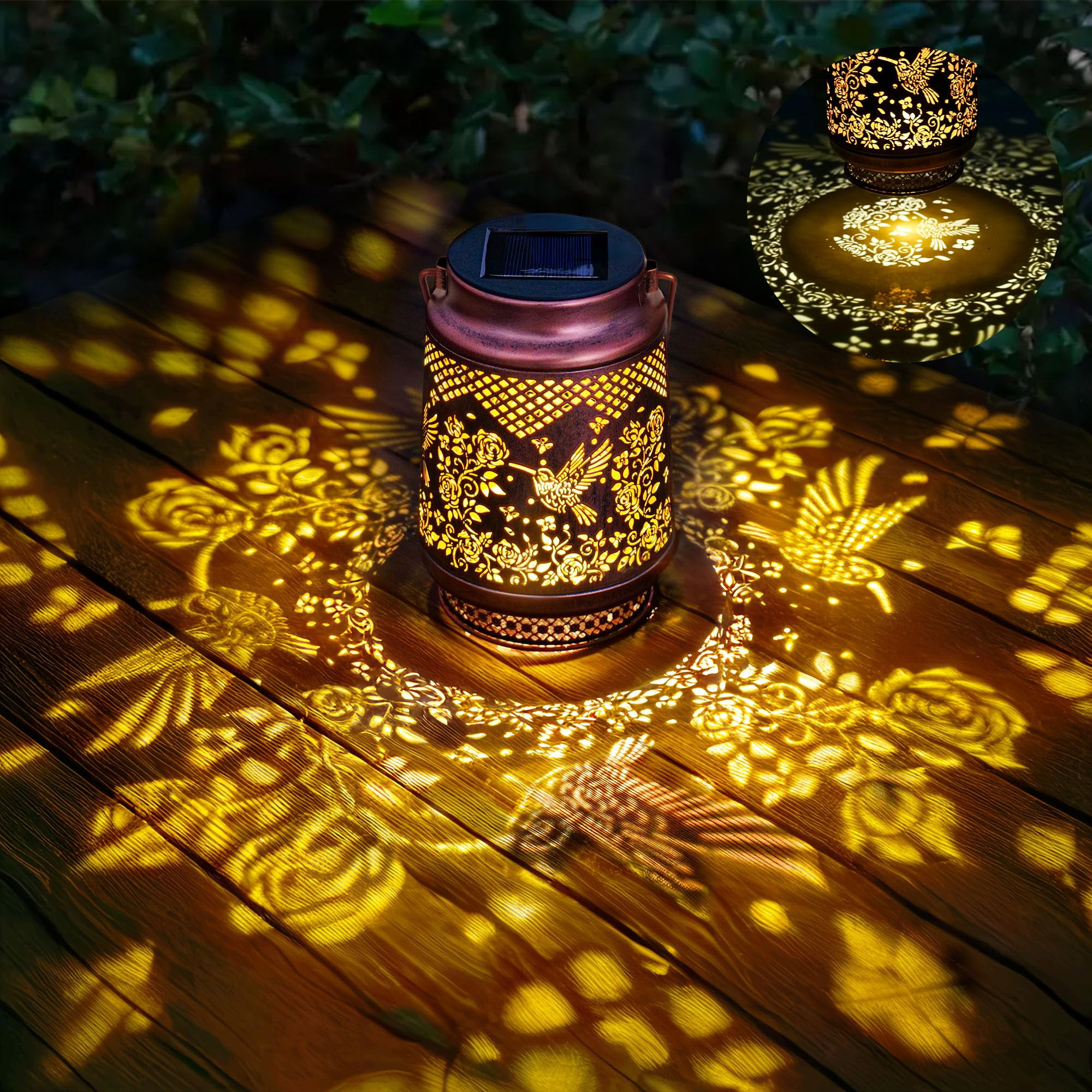 Solar Lanterns Outdoor Waterproof, Hummingbird Solar Lights Outdoor ...