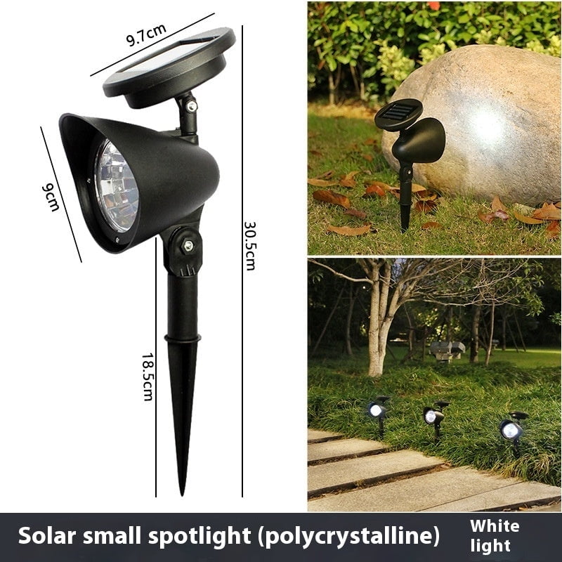 Solar Lawn Spotlights Outdoor Waterproof Landscape Lighting for ...