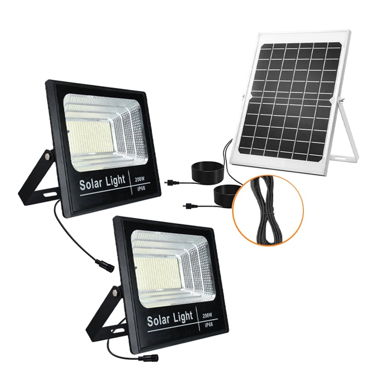 Solar Led Light Outdoor Spotlight Flood Light With Solar Panel ...