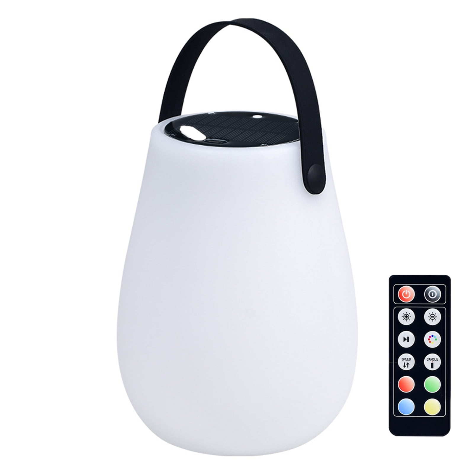 Solar Light,8 Color Solar Lantern Waterproof Landscape Remote ...