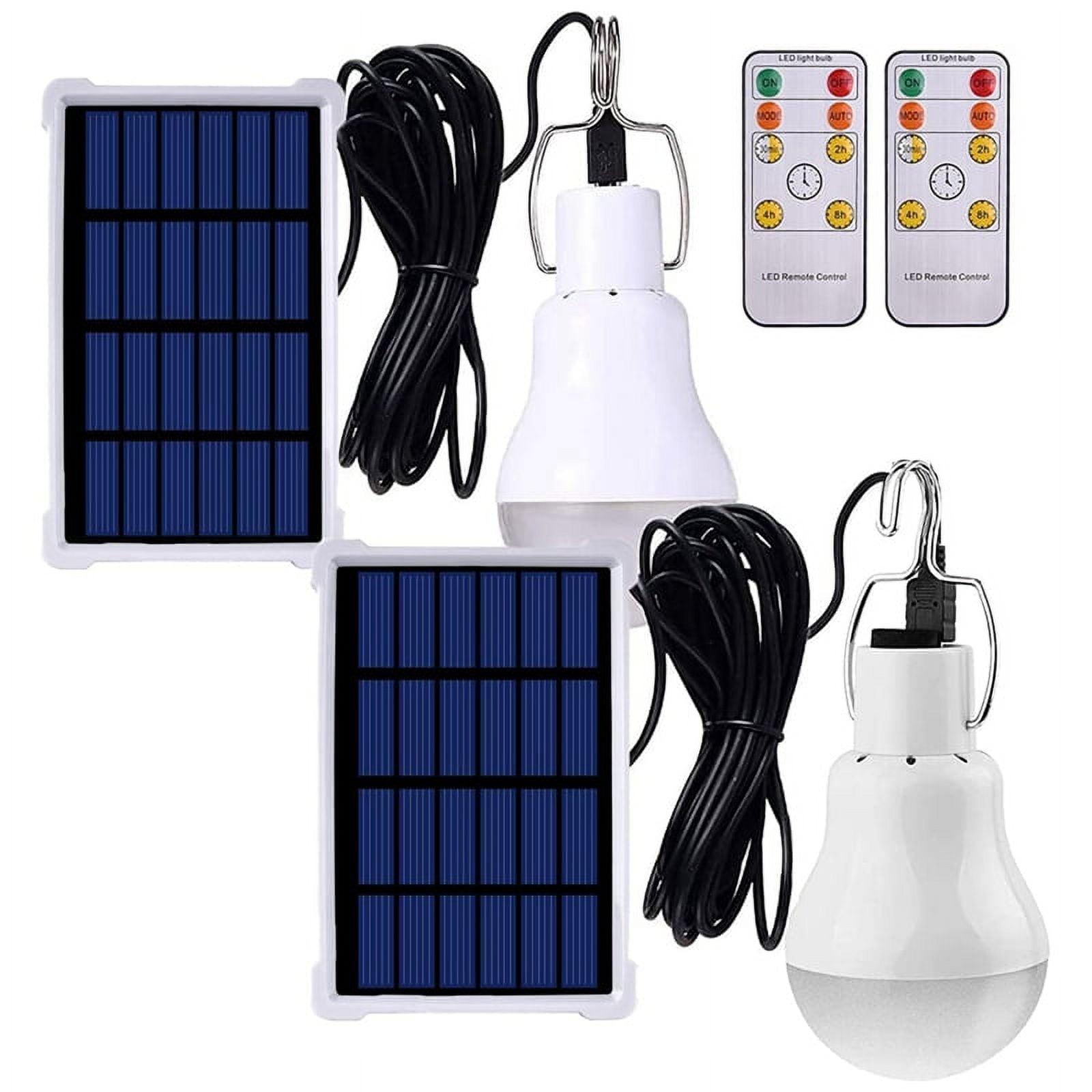 Solar Light Bulbs Rechargeable Indoor/Outdoor LED Solar Lights for ...