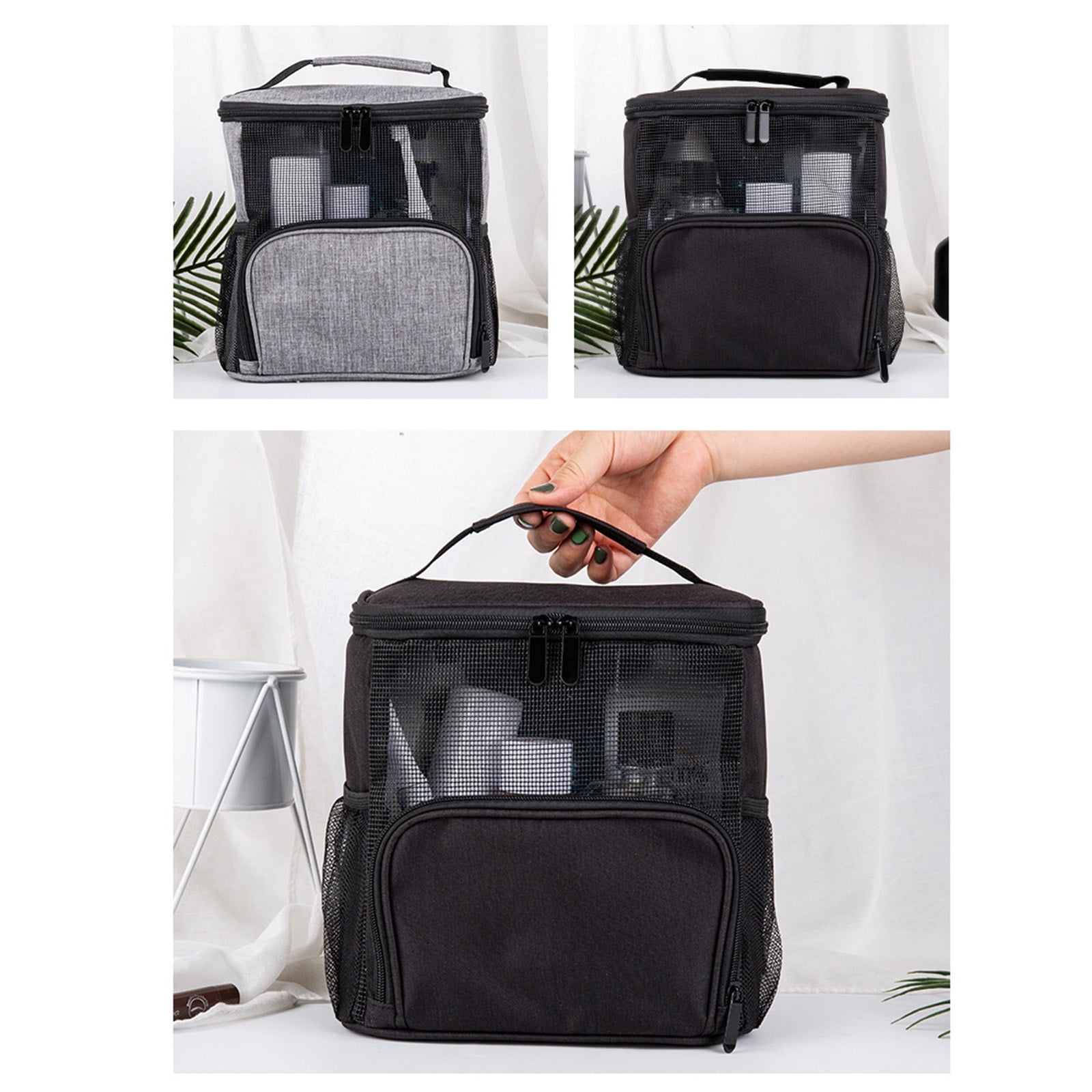 Solar Light Clearance Shower Bag Mesh Shower Caddy Portable Tote Bag ...