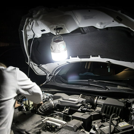 Solar Light, LED Camping Lantern Rechargeable, 4 Light Modes, 3000mAh Power Bank, IPX6, Lantern ...