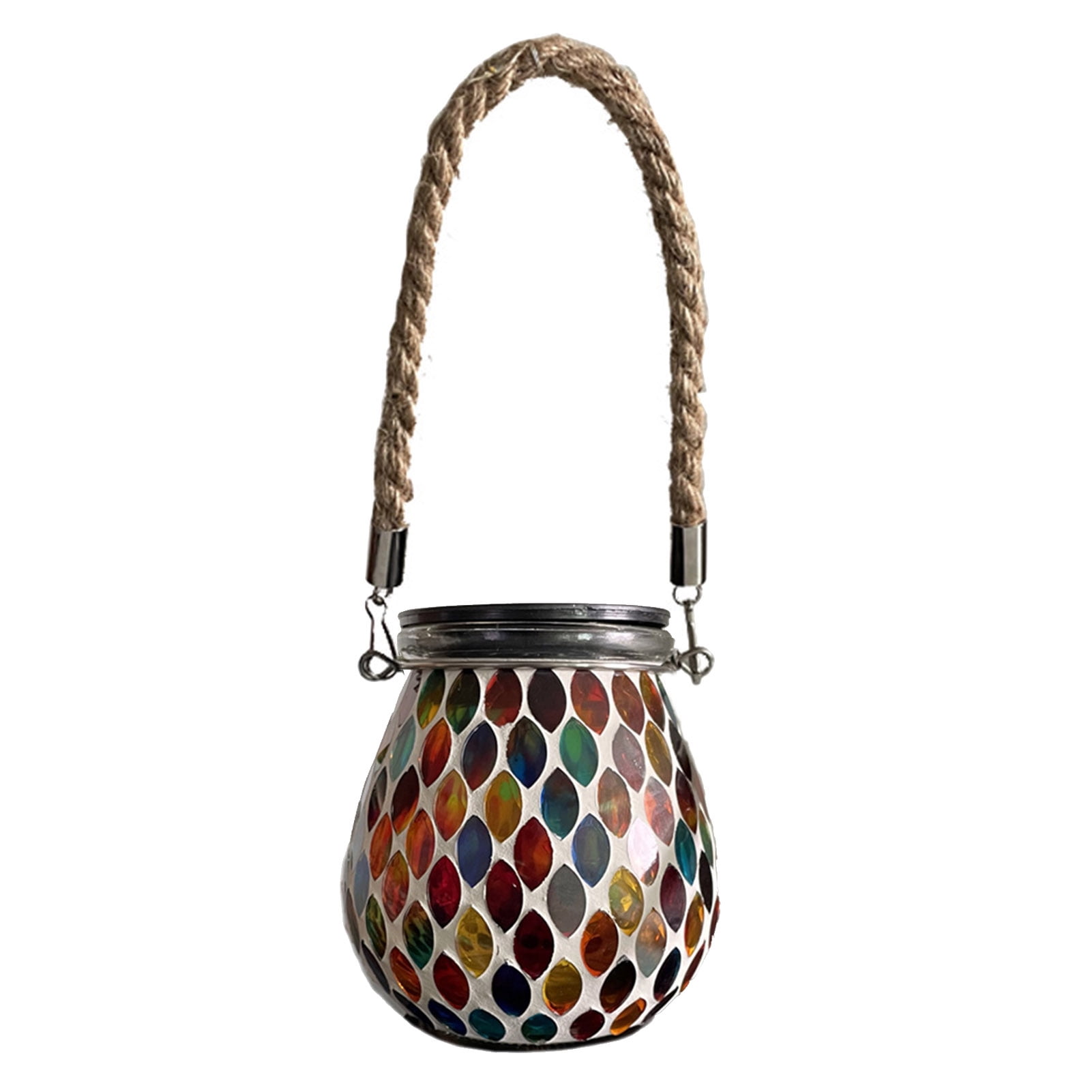 Solar Light Lantern Shape Intelligent Control Solar Charging Colorful ...