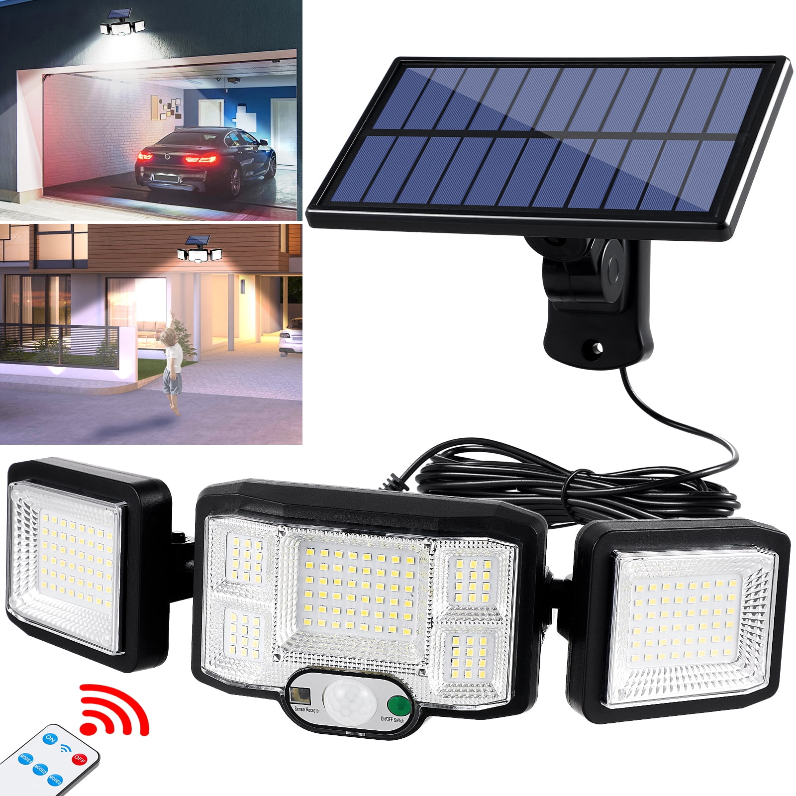 Solar Light Lights for outside Security Indoors Water Proof Abs ...