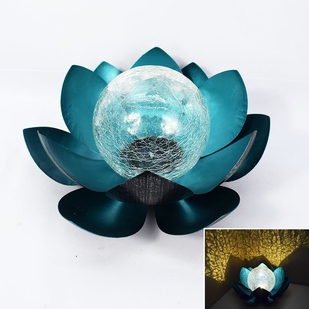 Solar Light Outdoor Waterproof Garden Light Metal Glass Decorative LED ...