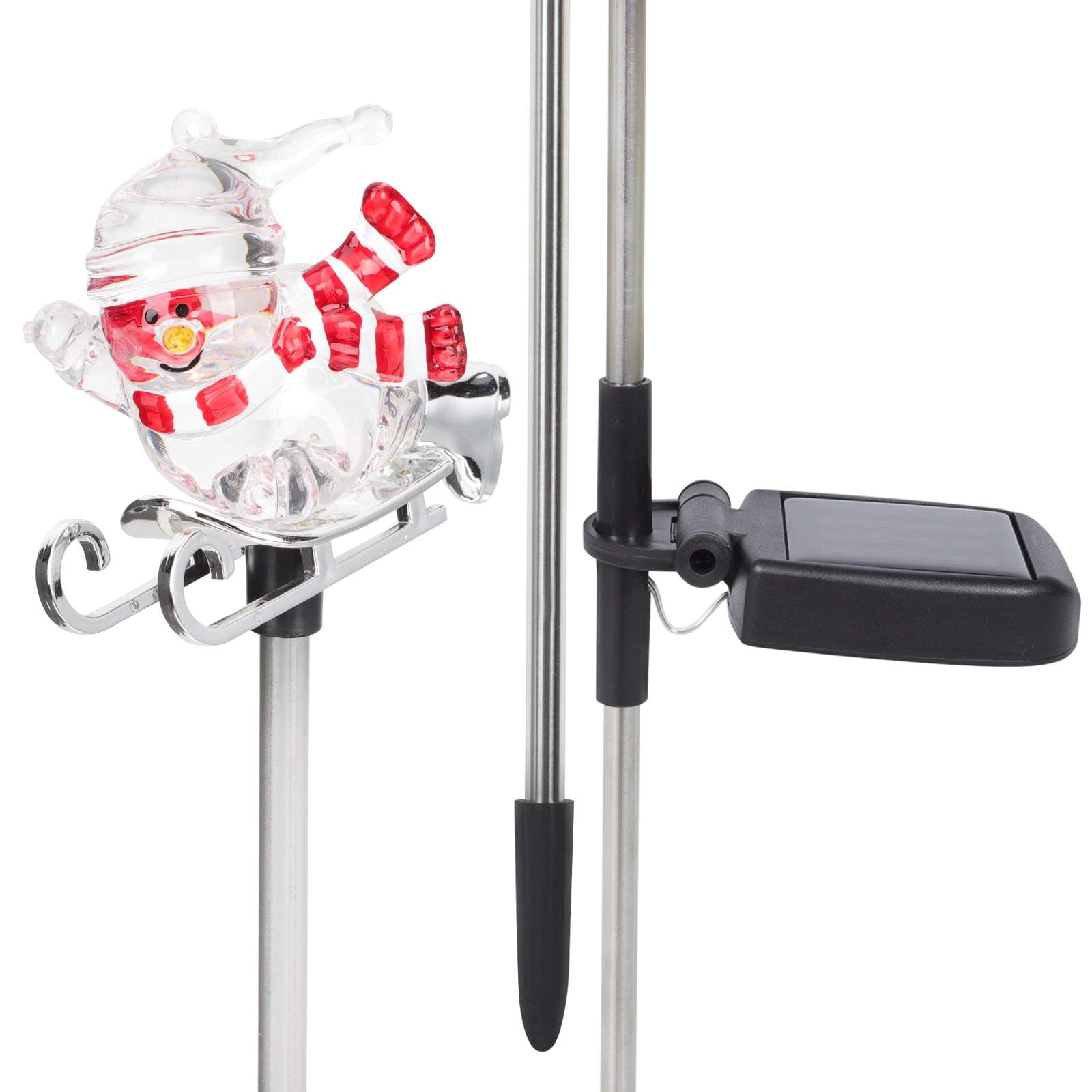 Solar Light Stick Snowman Design Solar Light Garden Lawn Light ...