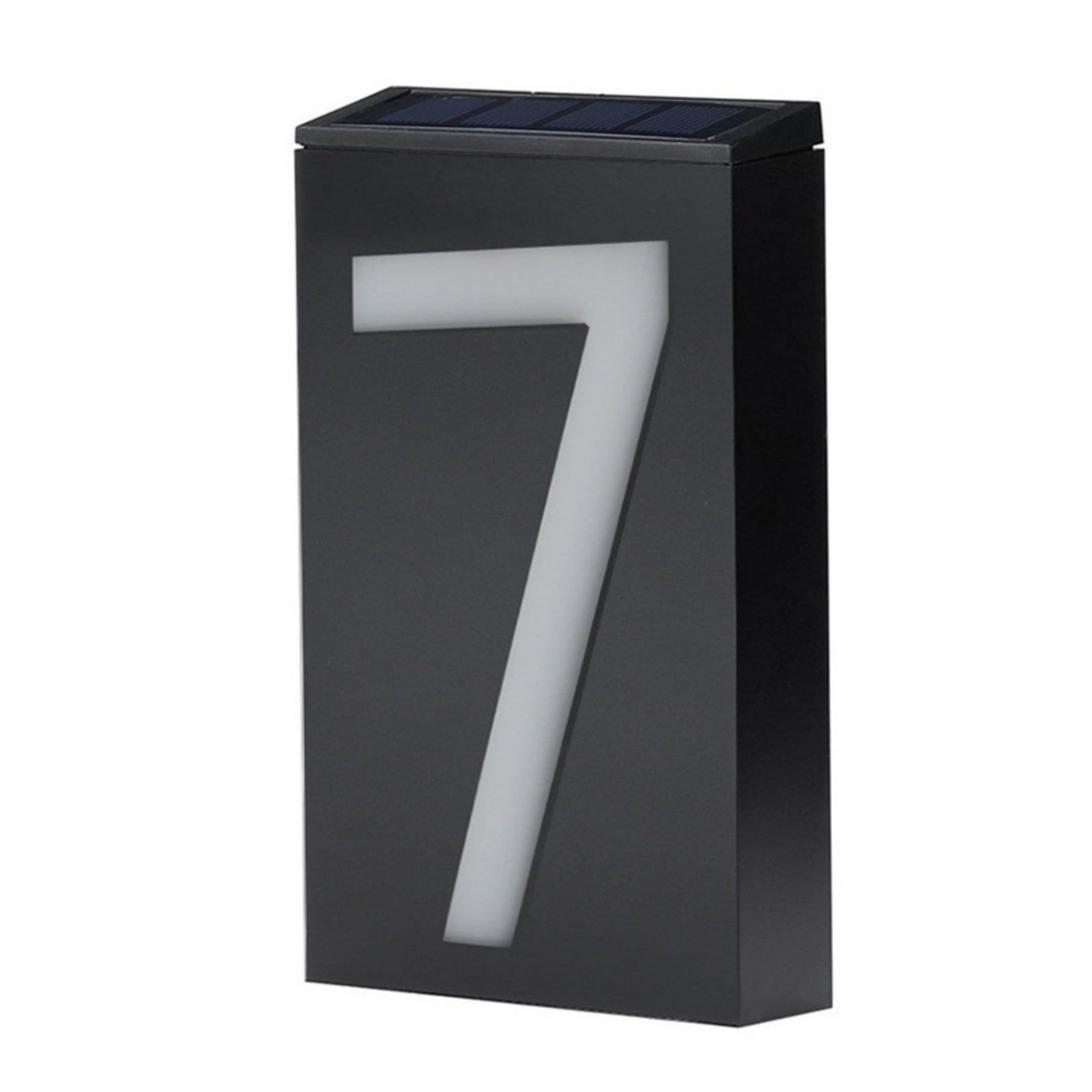 Solar Lighted House Numbers for Outside, Light Up Waterproof LED ...