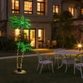 Outdoor Solar Powered LED Decorative Palm Trees for Patio and Christmas ...