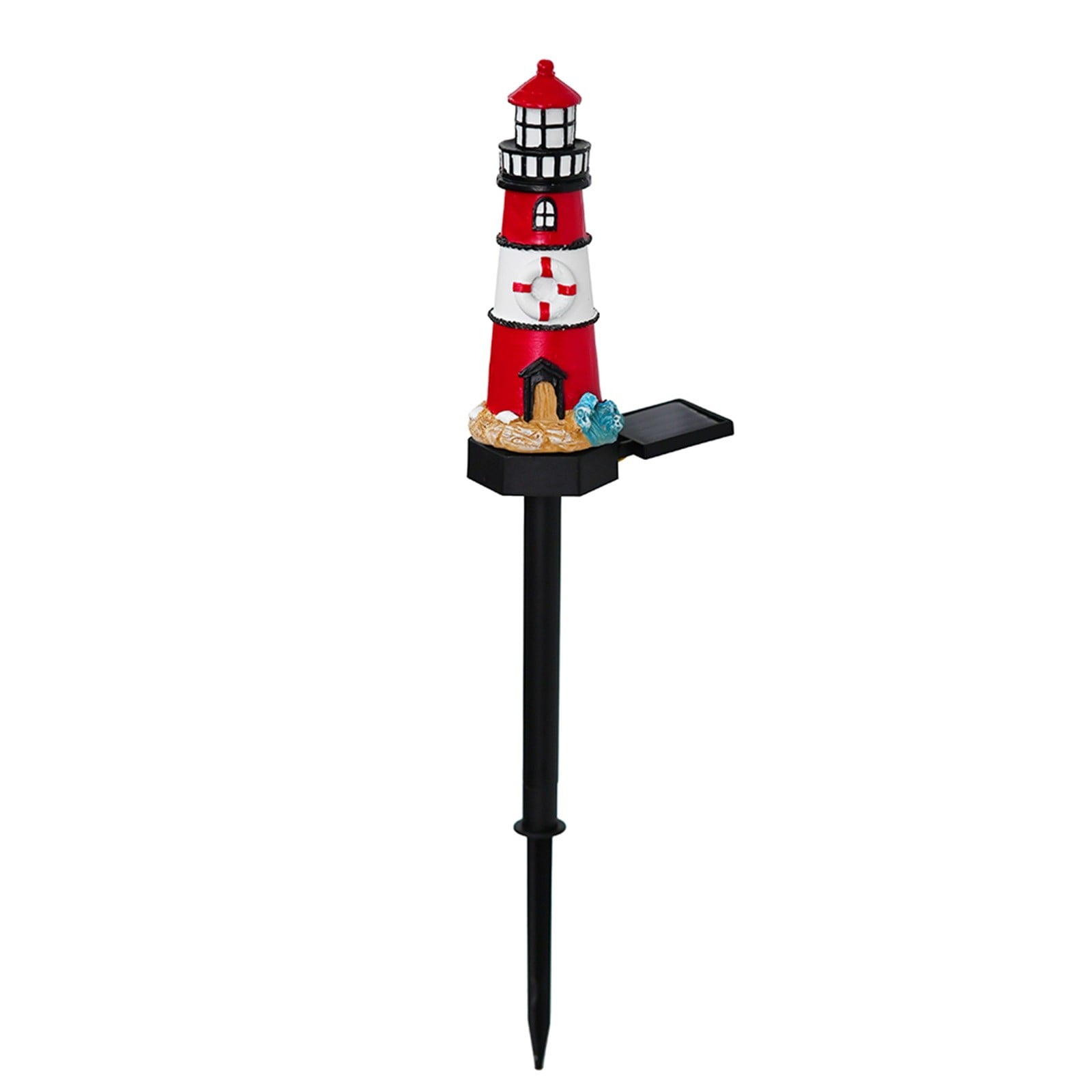Solar Lighthouse Garden Stake – LED Outdoor Decorative Waterproof Light ...