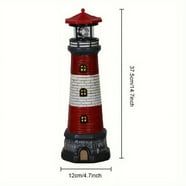 Jumbl Solar Powered Lighthouse with Rotating LED Lamp for Garden & Yard ...