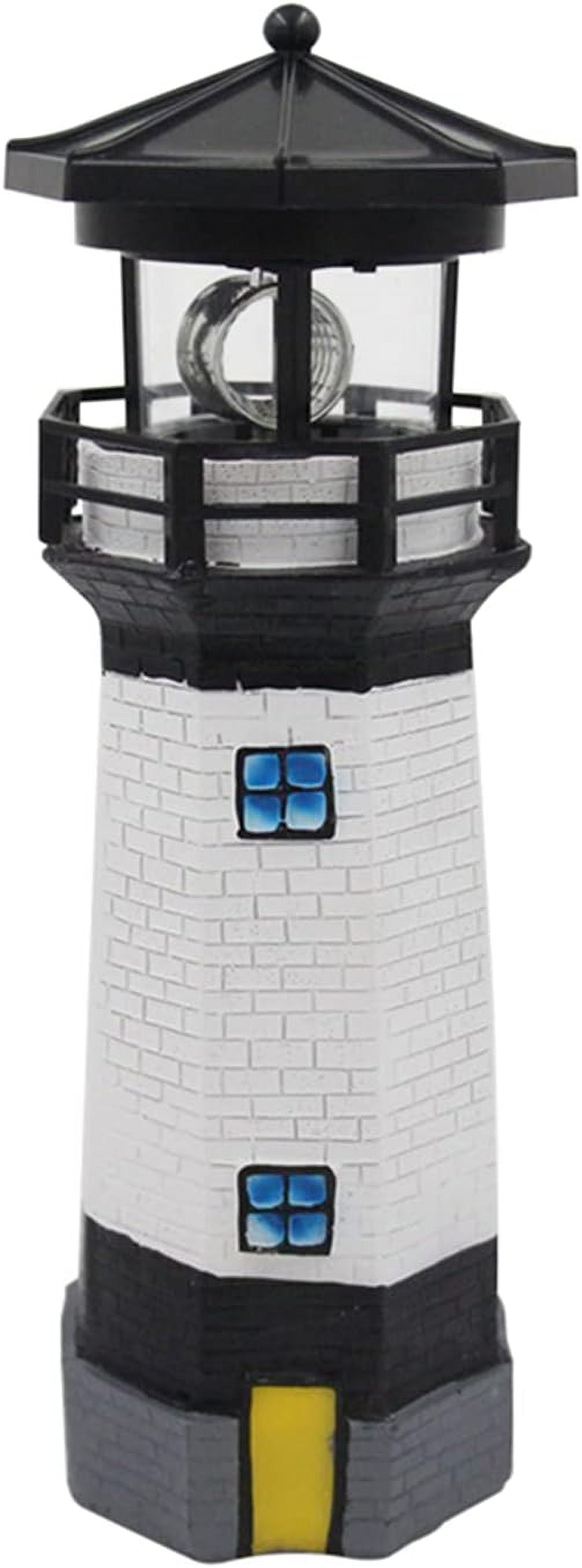 Solar Lighthouse Outdoor Solar Rotating LED Lighthouse Light Waterproof ...