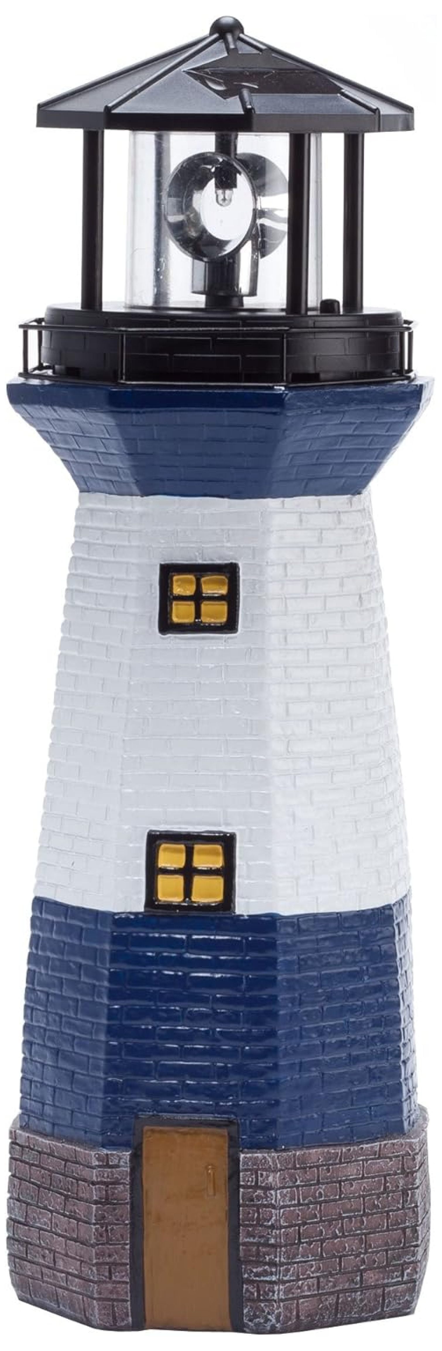 Solar Lighthouse by Maple Lane CreationsTM- Rotating LED Light Outdoor ...