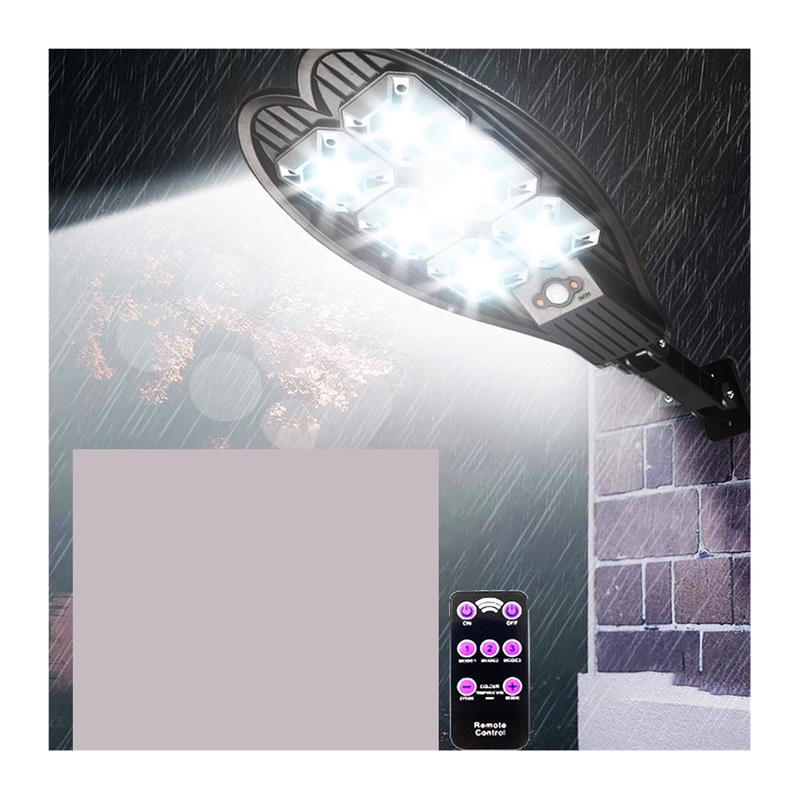 Solar Lights, 108COB Solar LED Street Light Outdoor Waterproof Remote ...