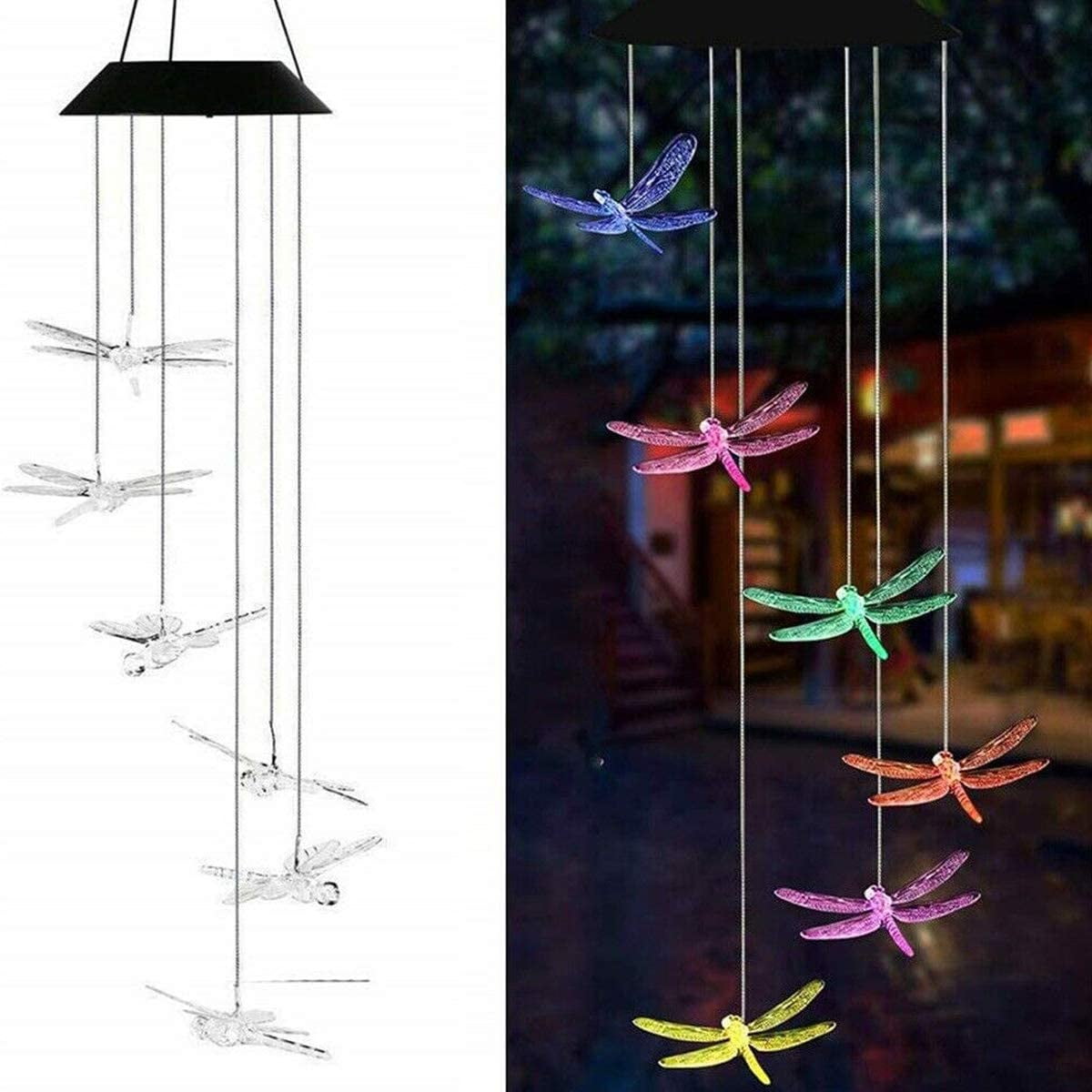 Solar Lights Chimes, Wind Chime, LED Solar Chimes, Memorial Wind Chimes ...