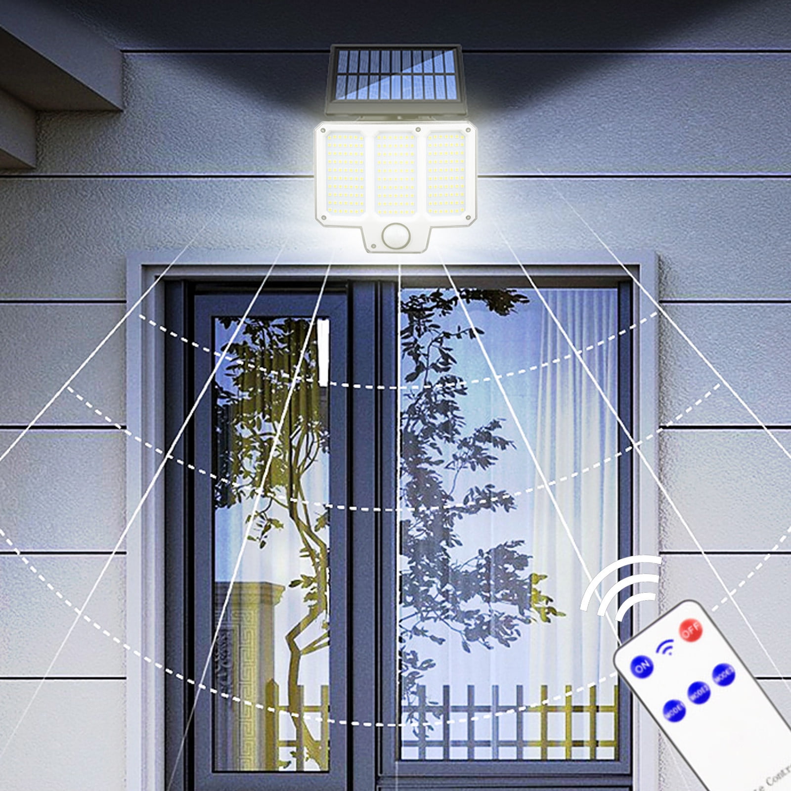 Solar Lights for Fence Solar Intelligent Sensor Lights Solar Outdoor ...