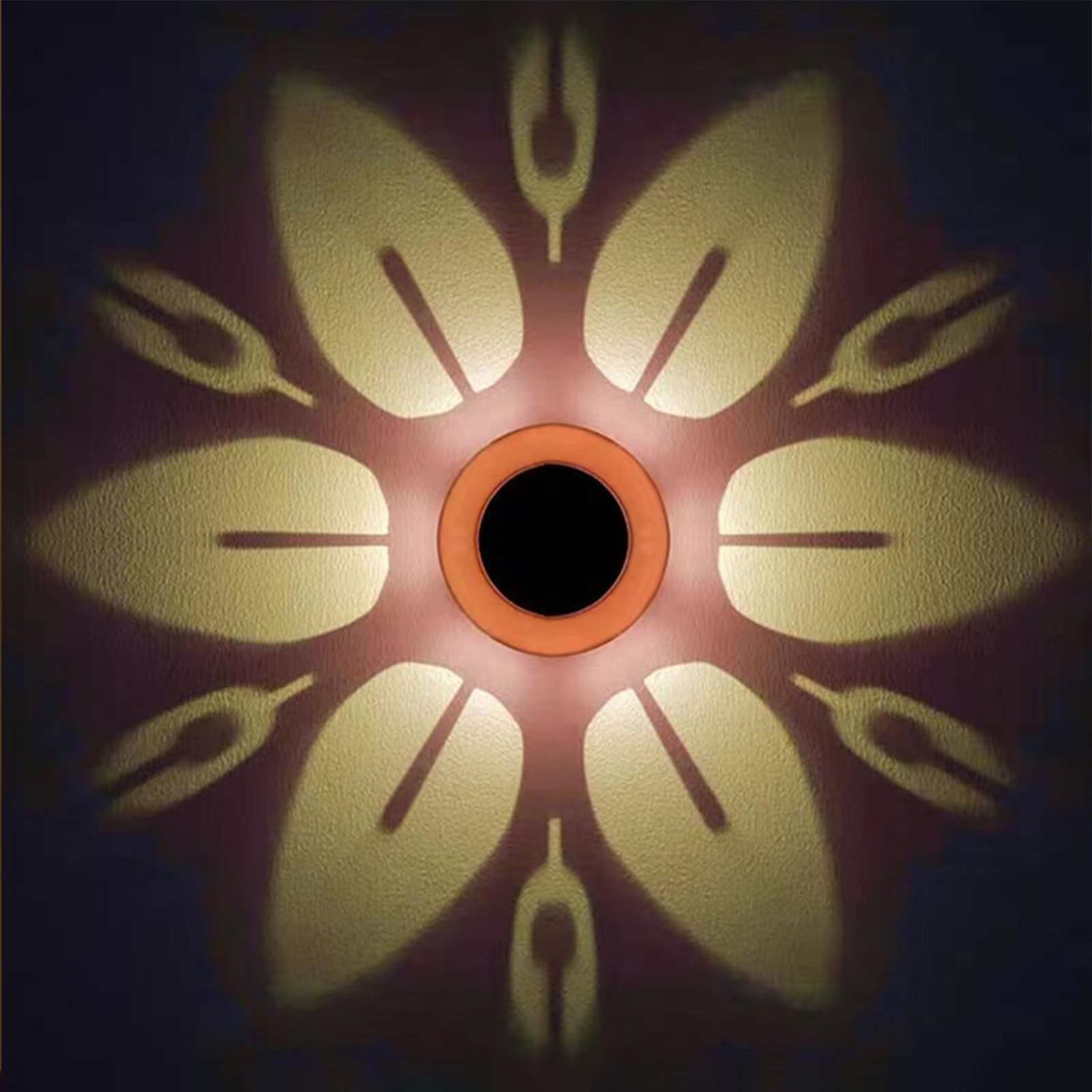 Solar Lights for Fence Solar Outdoor Lights Patterned Lights Wall ...