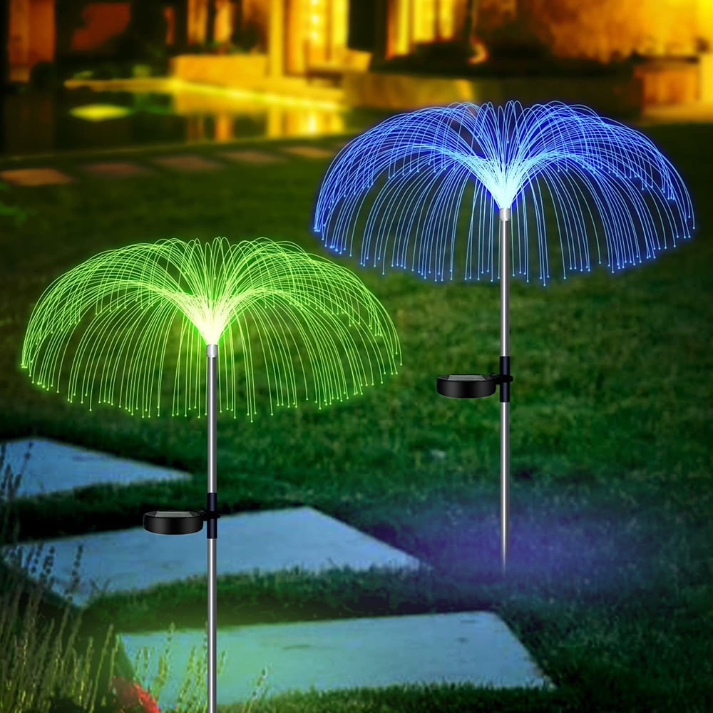 Solar Lights Garden, 2 Pieces Solar Lamps for Outdoor Garden, Solar ...