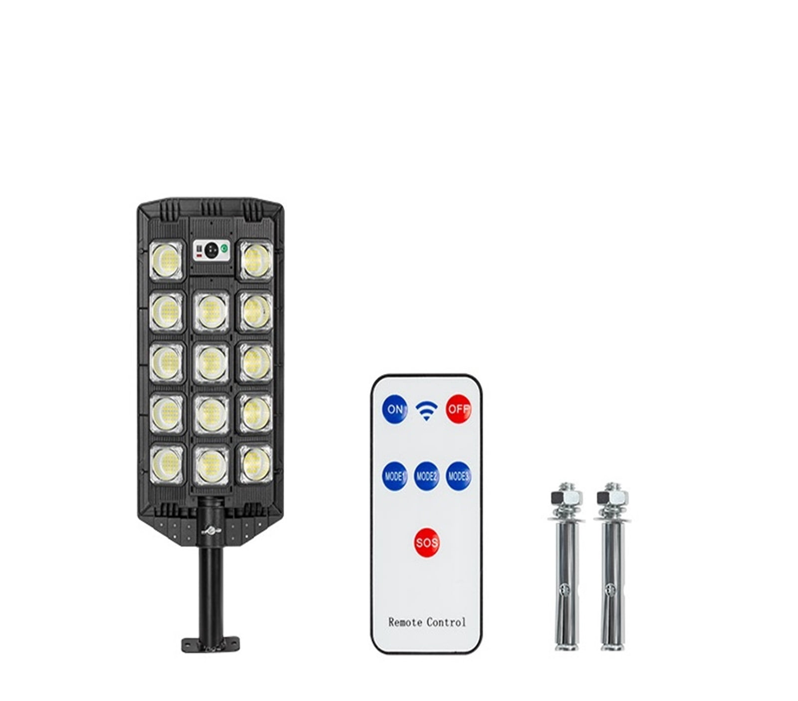 Solar Lights, LED Strong Light Street Lamp Three Rows Of Street Lamp ...