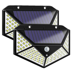 Qunler Outdoor Solar Powered Motion Sensor Lights, IP65 Waterproof, 100 ...